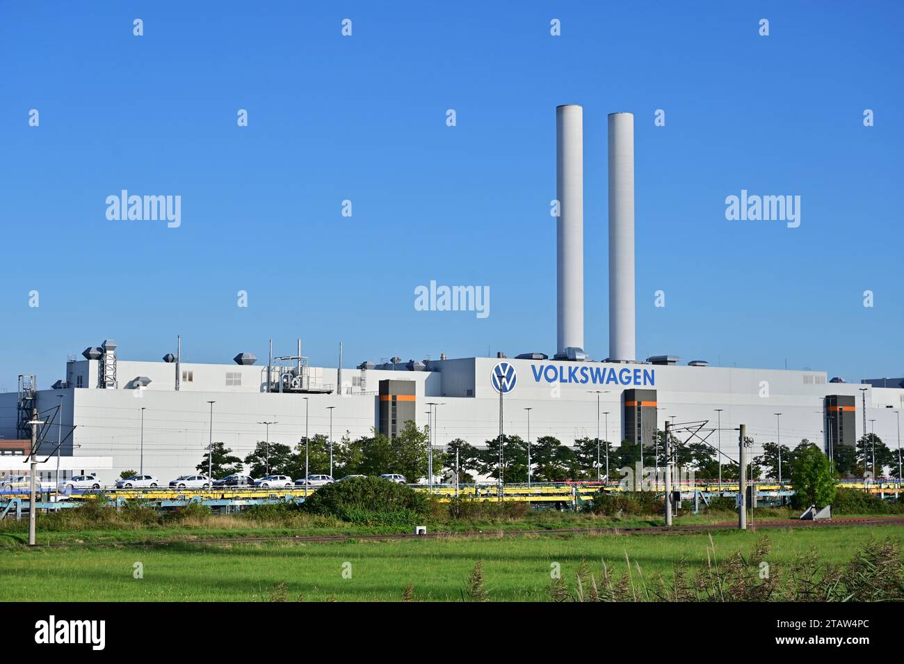 Volkswagen factory in Zwickau for electric cars, Saxony, Germany Stock ...