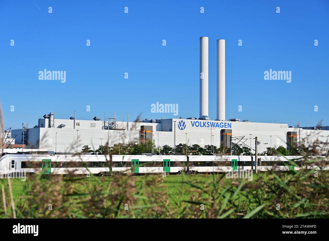 Volkswagen factory in Zwickau for electric cars, Saxony, Germany Stock ...