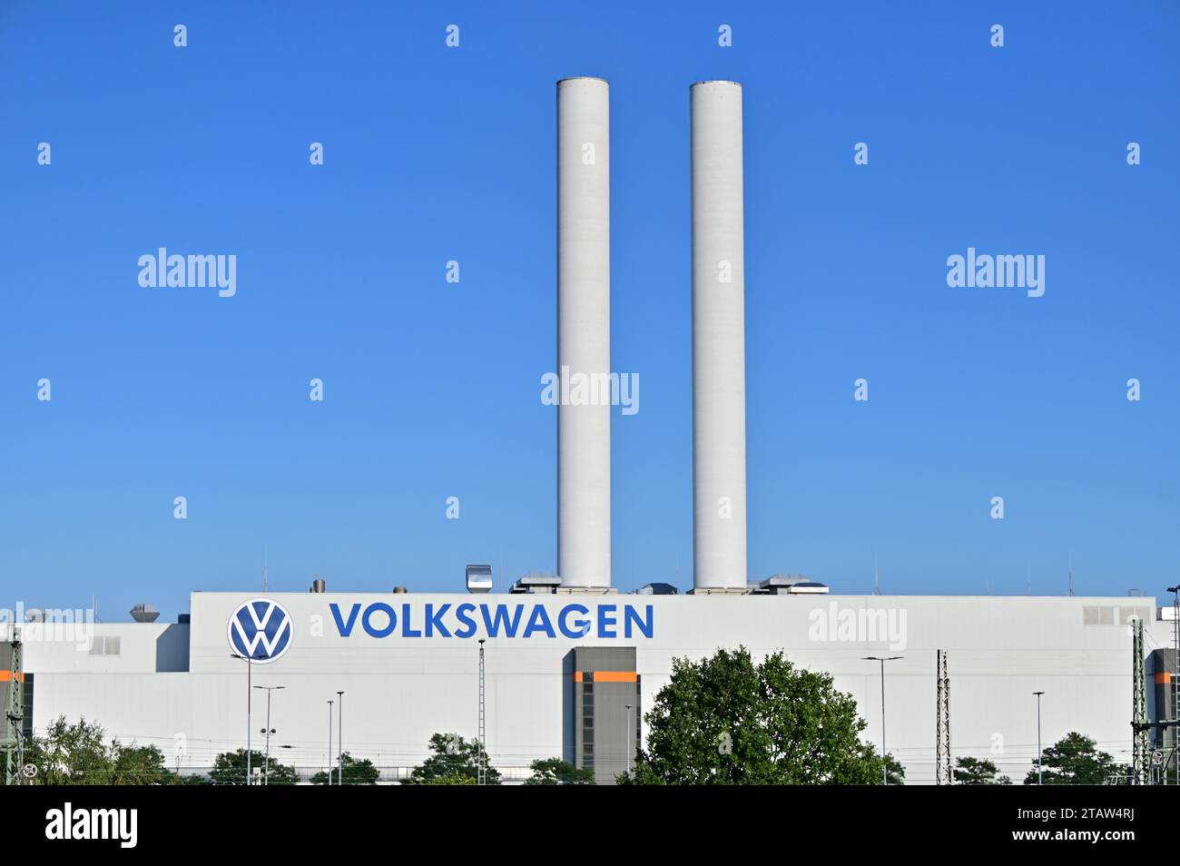 Volkswagen factory in Zwickau for electric cars, Saxony, Germany Stock ...