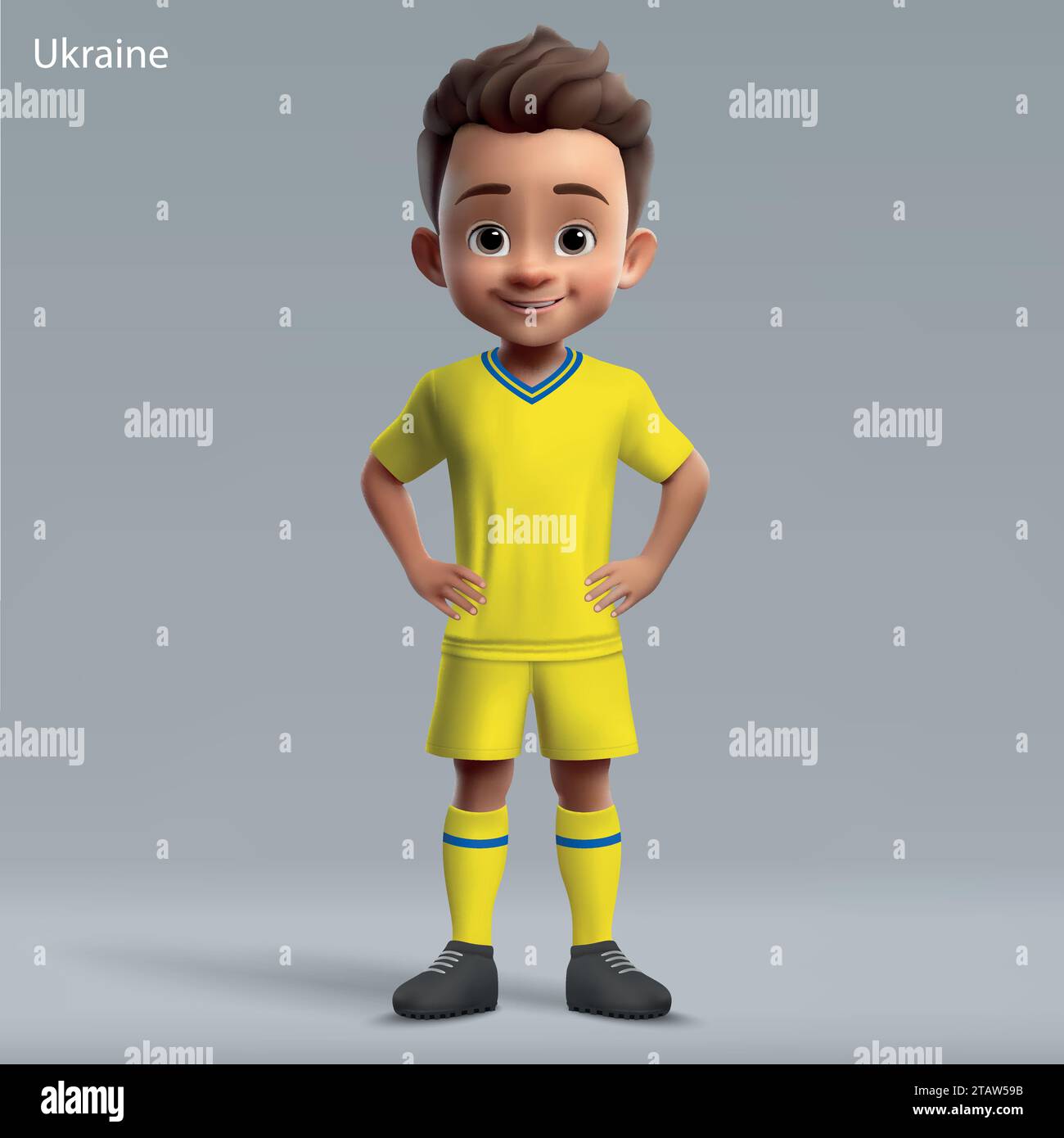 The ukrainian national team Stock Vector Images - Alamy