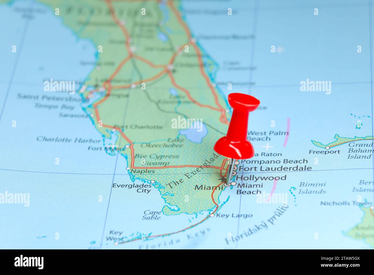 Florida map pin hi-res stock photography and images - Alamy