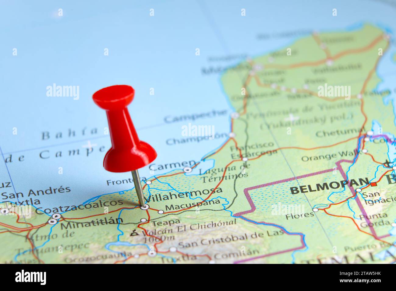 Map of villahermosa hi-res stock photography and images - Alamy