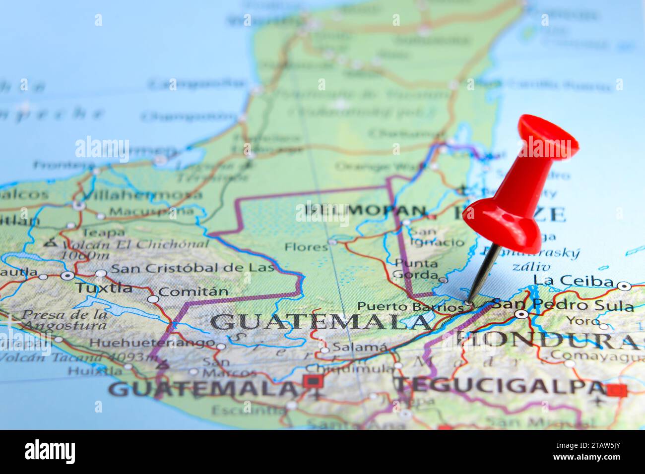Guatemala map pin hi-res stock photography and images - Alamy