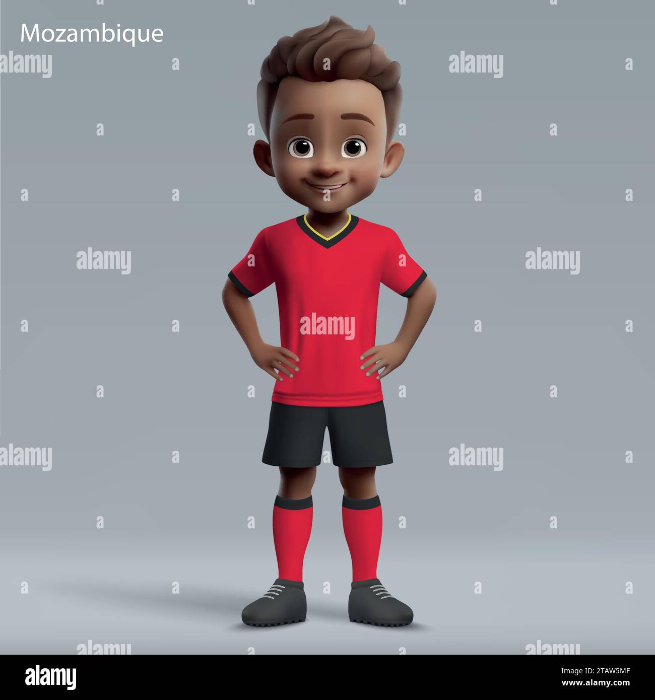 Boy in soccer jersey Stock Vector Images - Alamy