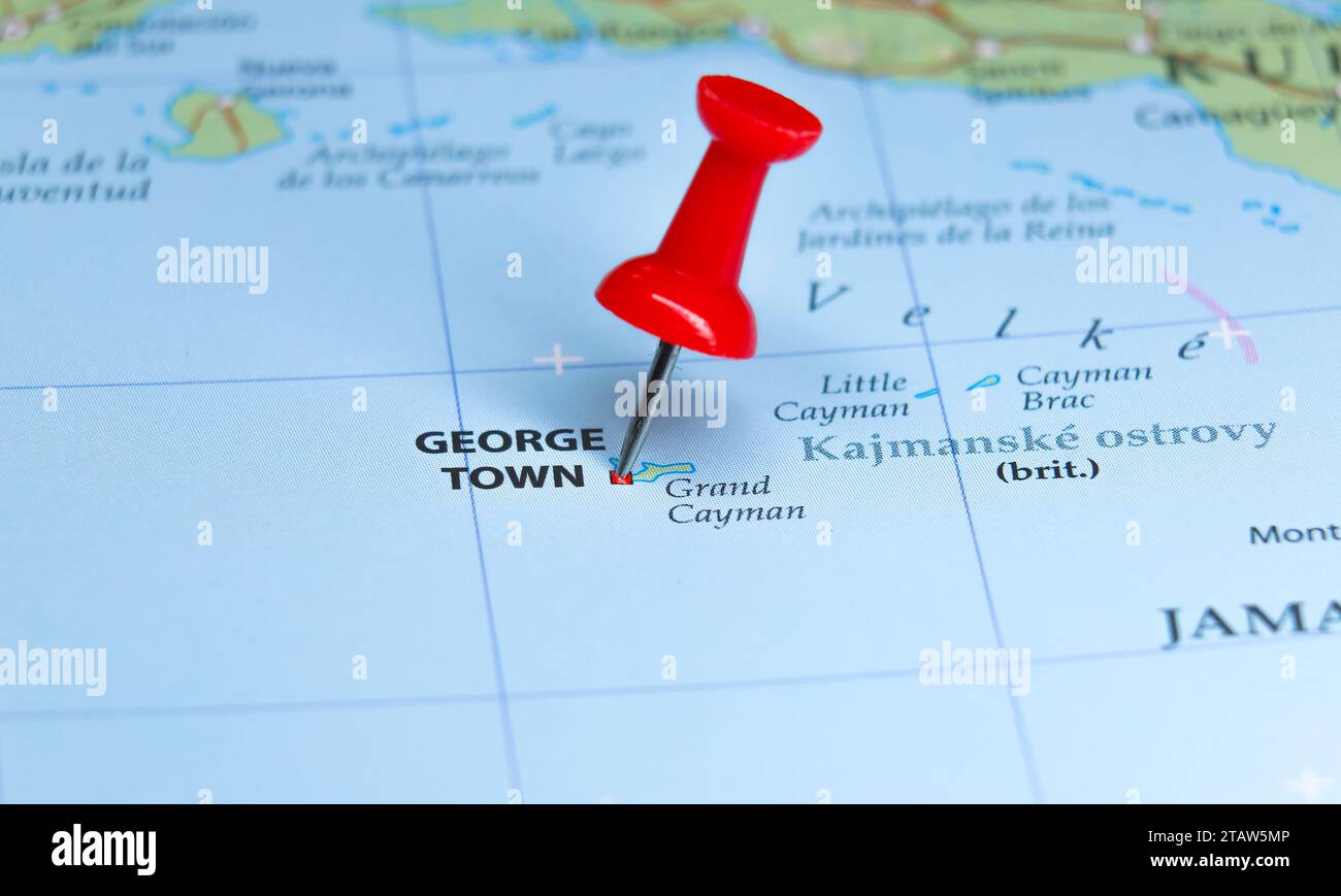 Cayman islands map pin hi-res stock photography and images - Alamy