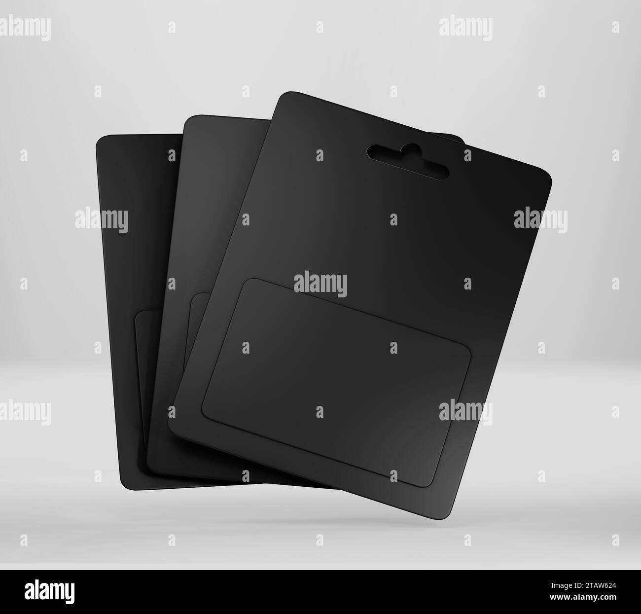 Set of Black Gift Cards in Blister Packaging, ID Card, Hotel and ...