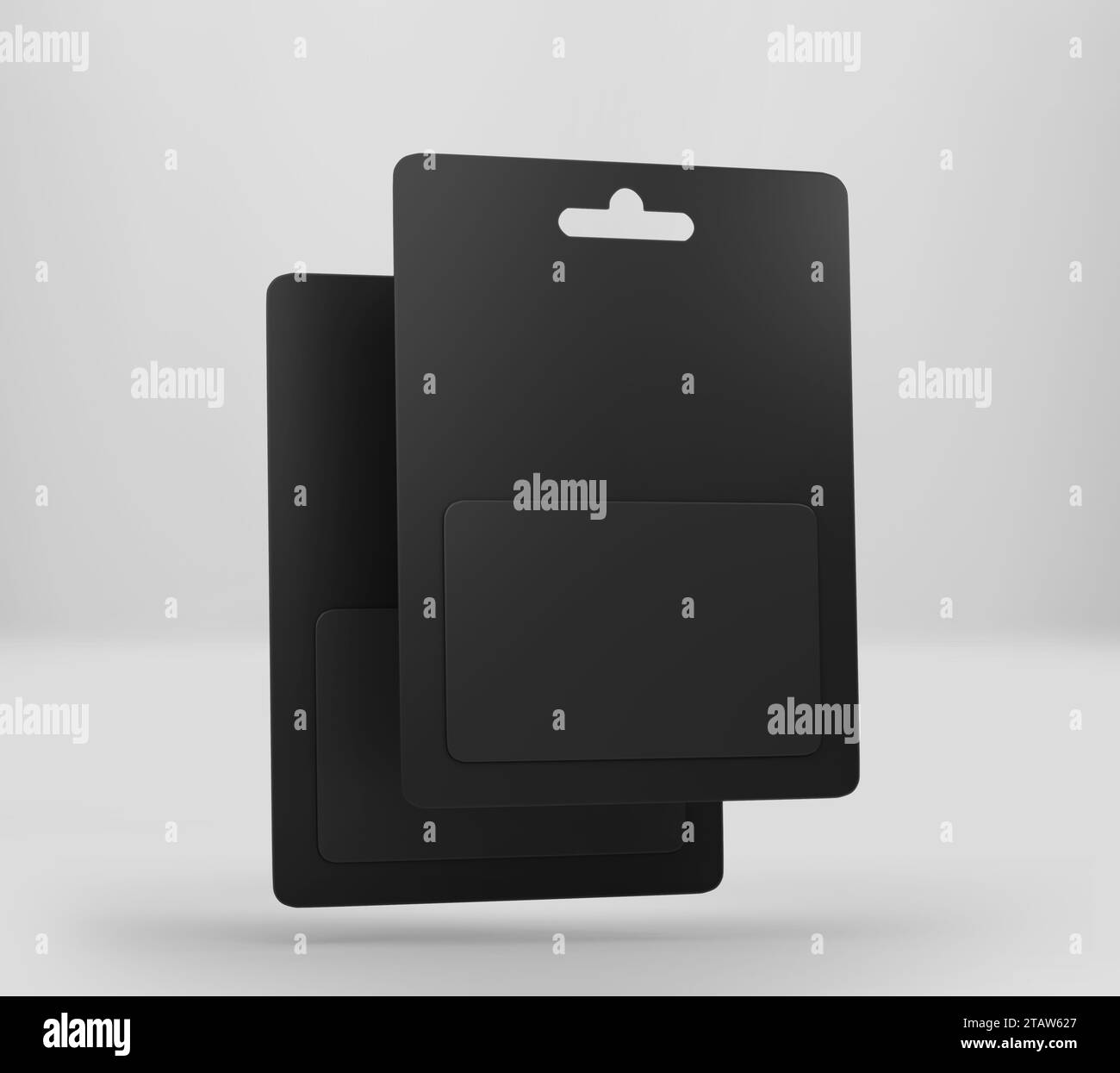 Two Black Gift Cards in Blister Packaging, ID Card, Hotel and Apartment ...