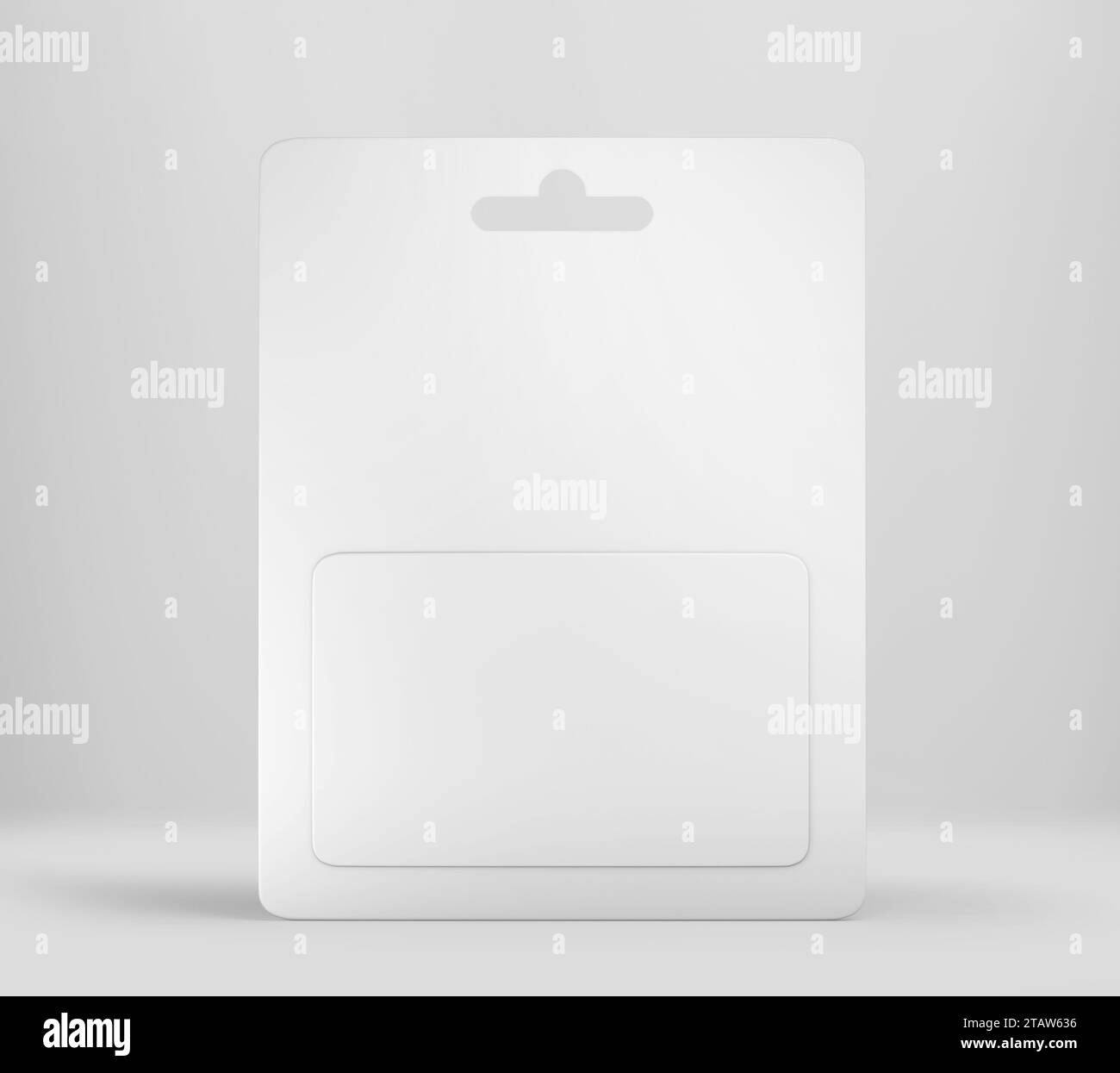 White Gift Card in Blister Packaging, ID Card, Hotel and Apartment ...