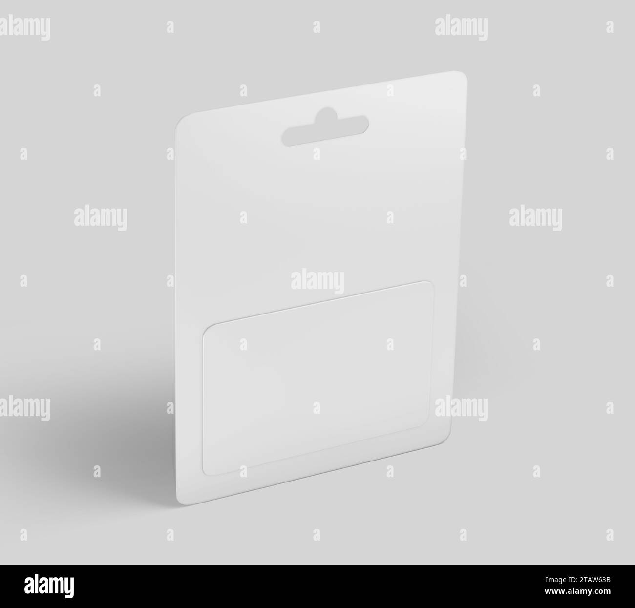 White Gift Card in Blister Packaging, ID Card, Hotel and Apartment ...