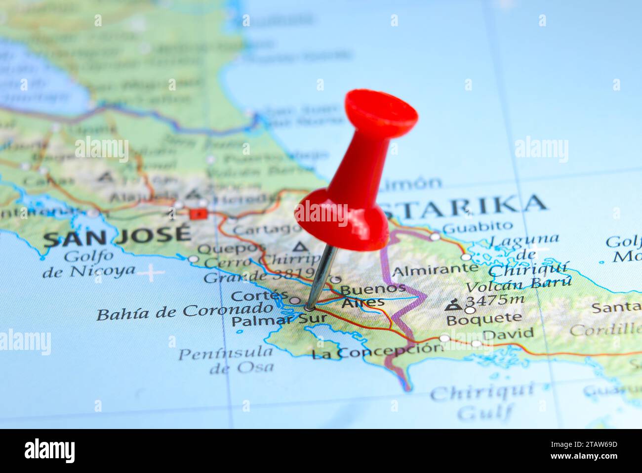 Sur america political map hi-res stock photography and images - Alamy
