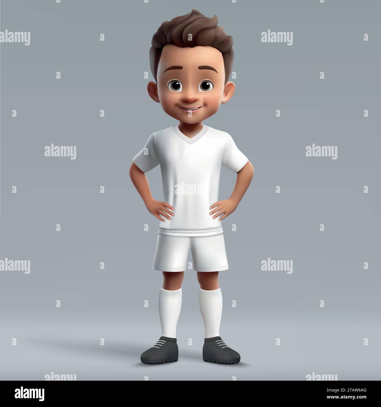 Boy in soccer jersey Stock Vector Images - Alamy