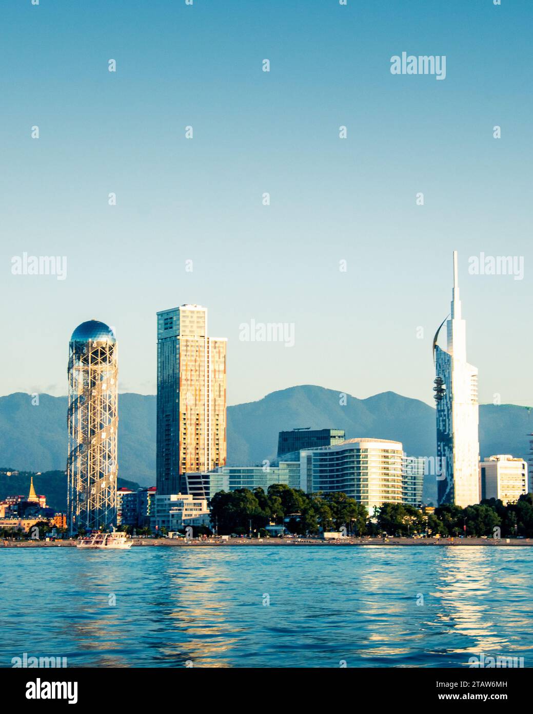 Batumi waterfront landmarks Alphabet tower, cha cha tower , real estate ...