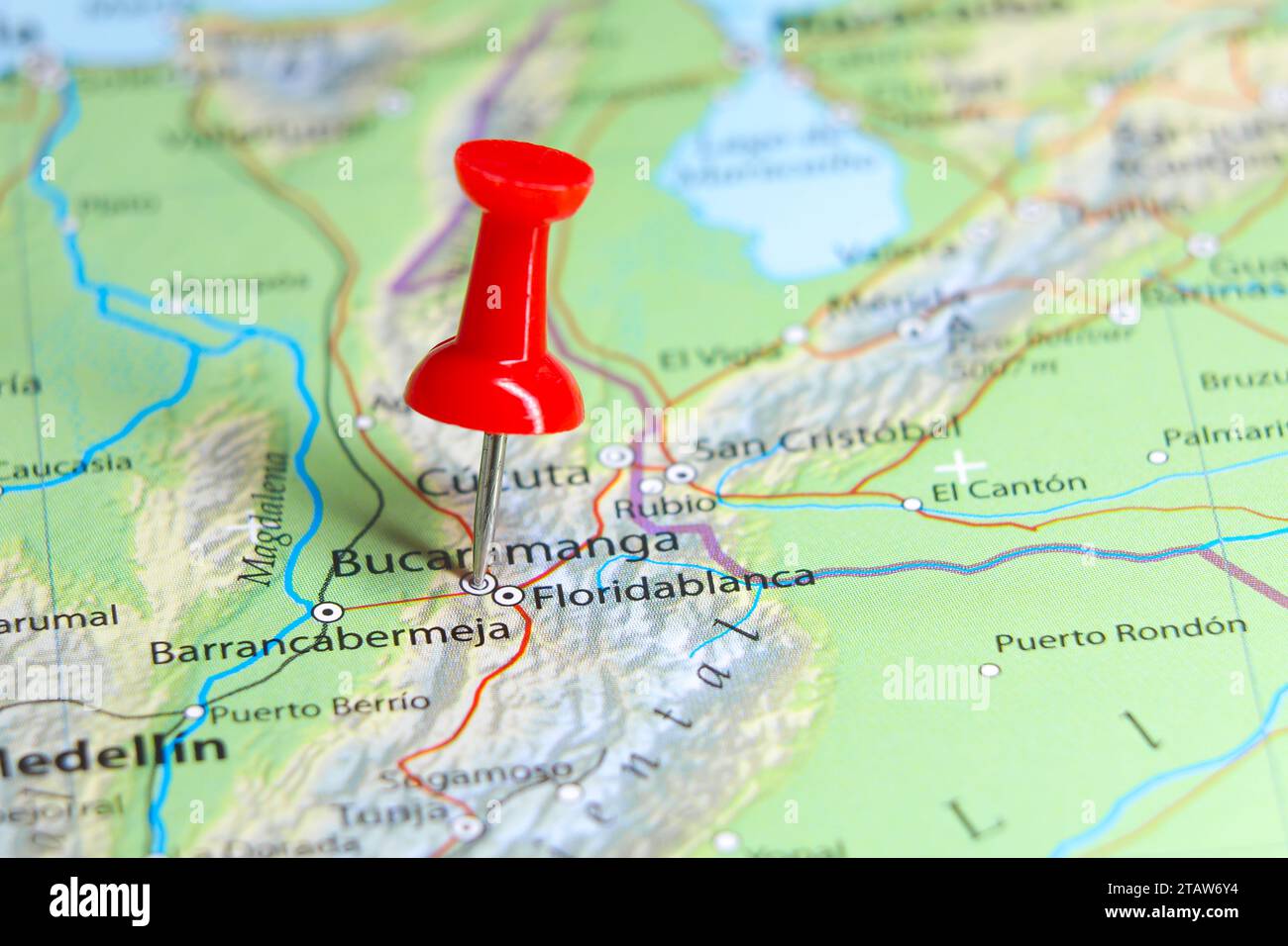 Bucaramanga map hi-res stock photography and images - Alamy