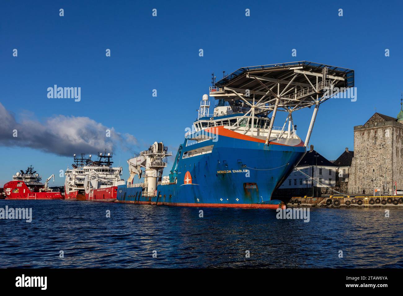 A DP2 multi purpose ROV and light construction vessel Horizon Enabler ...