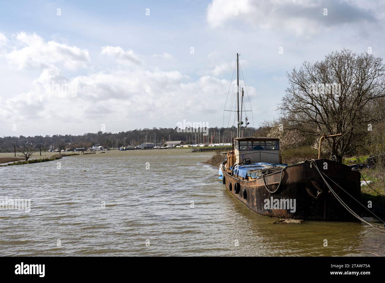 River Deben Melton Suffolk UK Stock Photo - Alamy