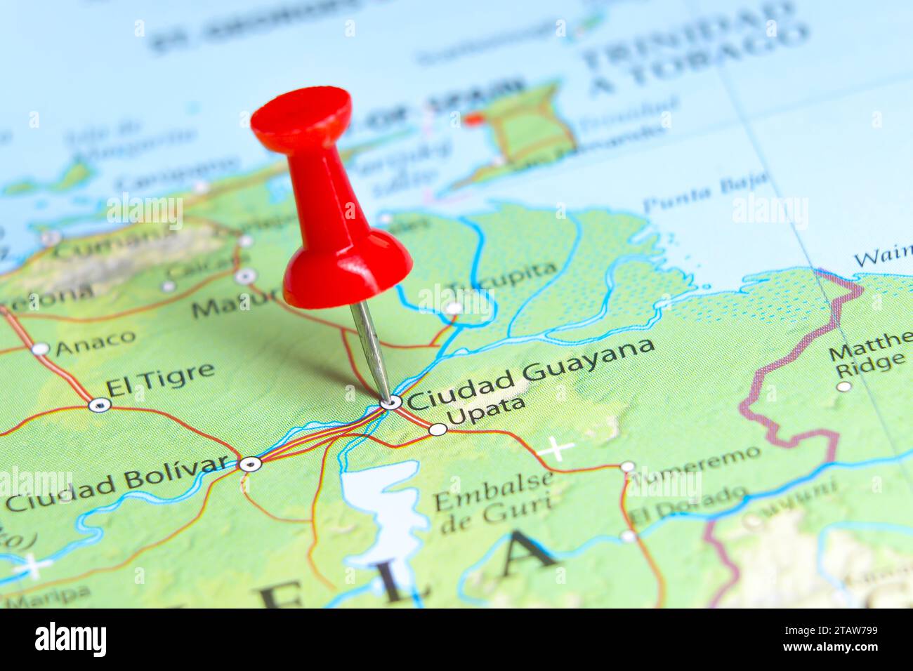 Ciudad guayana map hi-res stock photography and images - Alamy