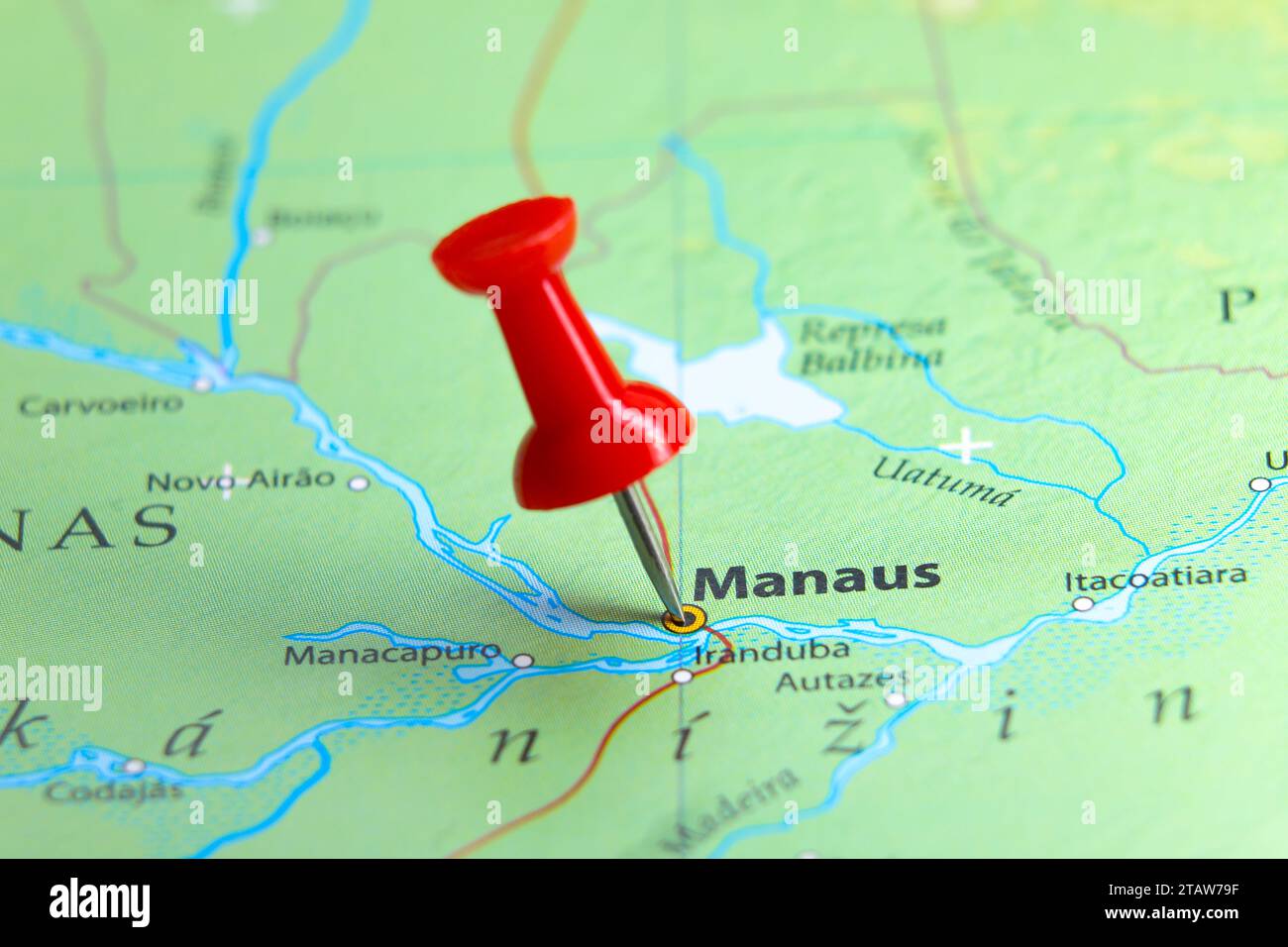 Manaus map hi-res stock photography and images - Alamy