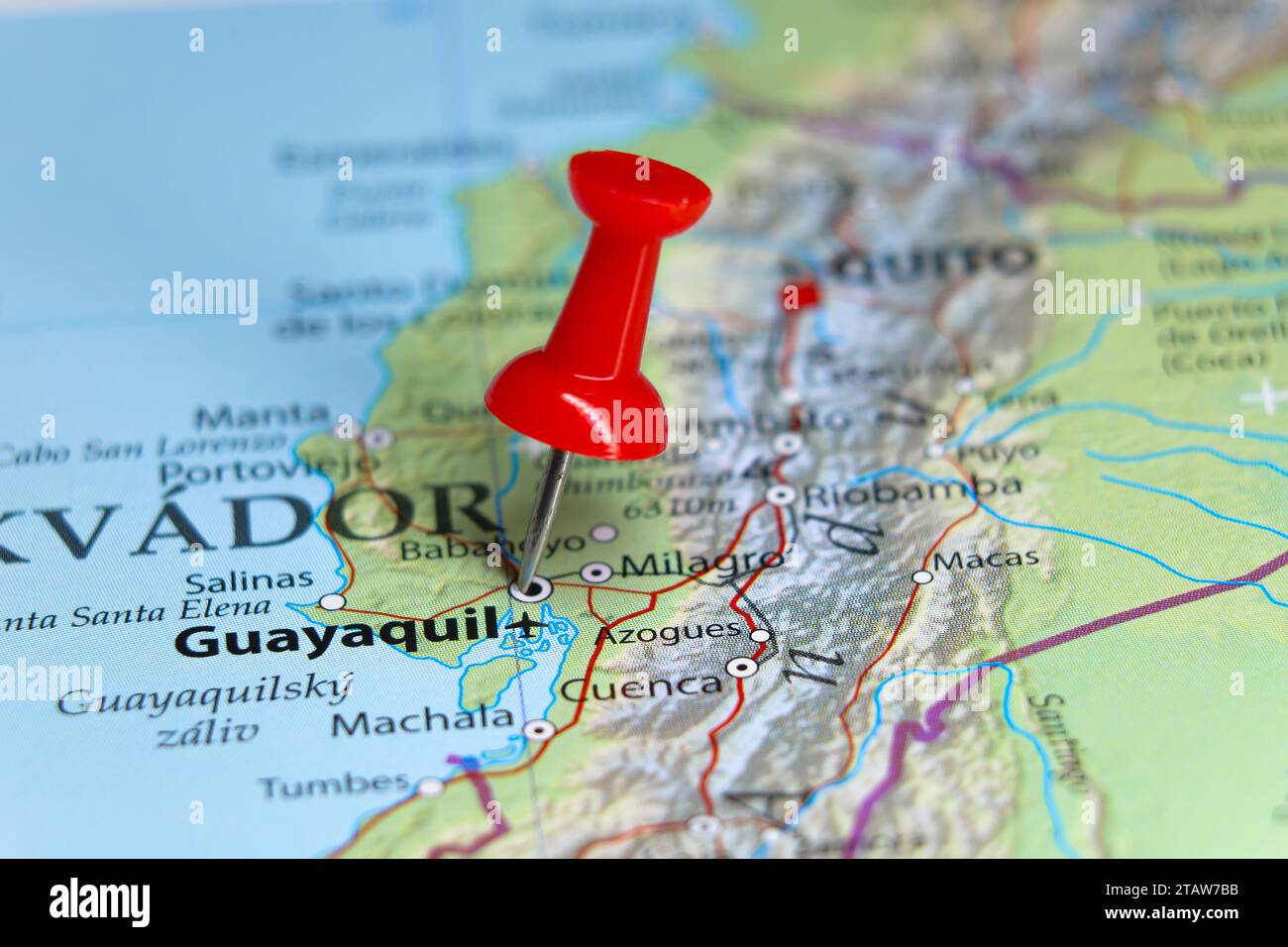 Guayaquil map hi-res stock photography and images - Alamy