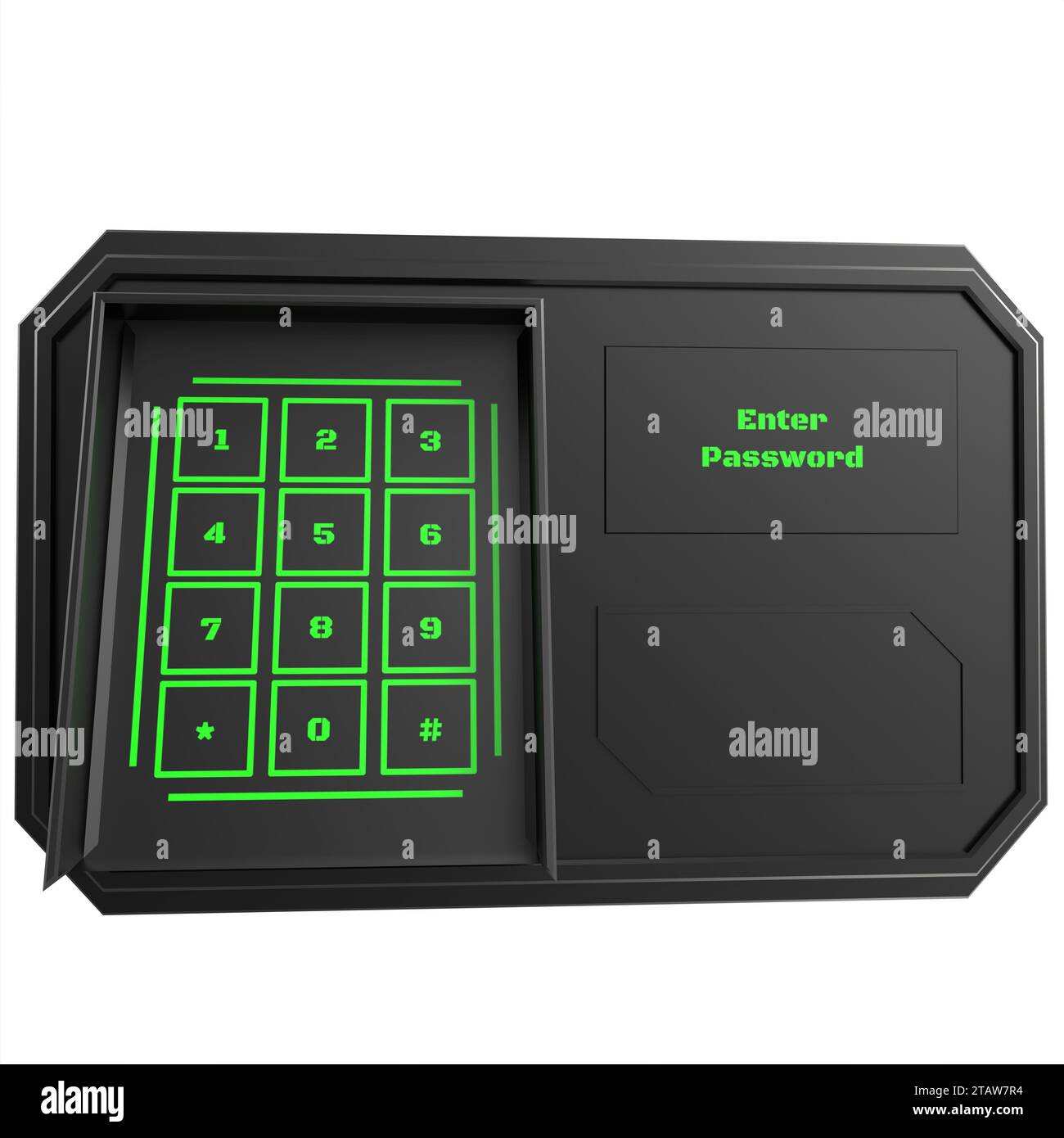 Electronic Combination Lock isolated on white background Stock Photo ...