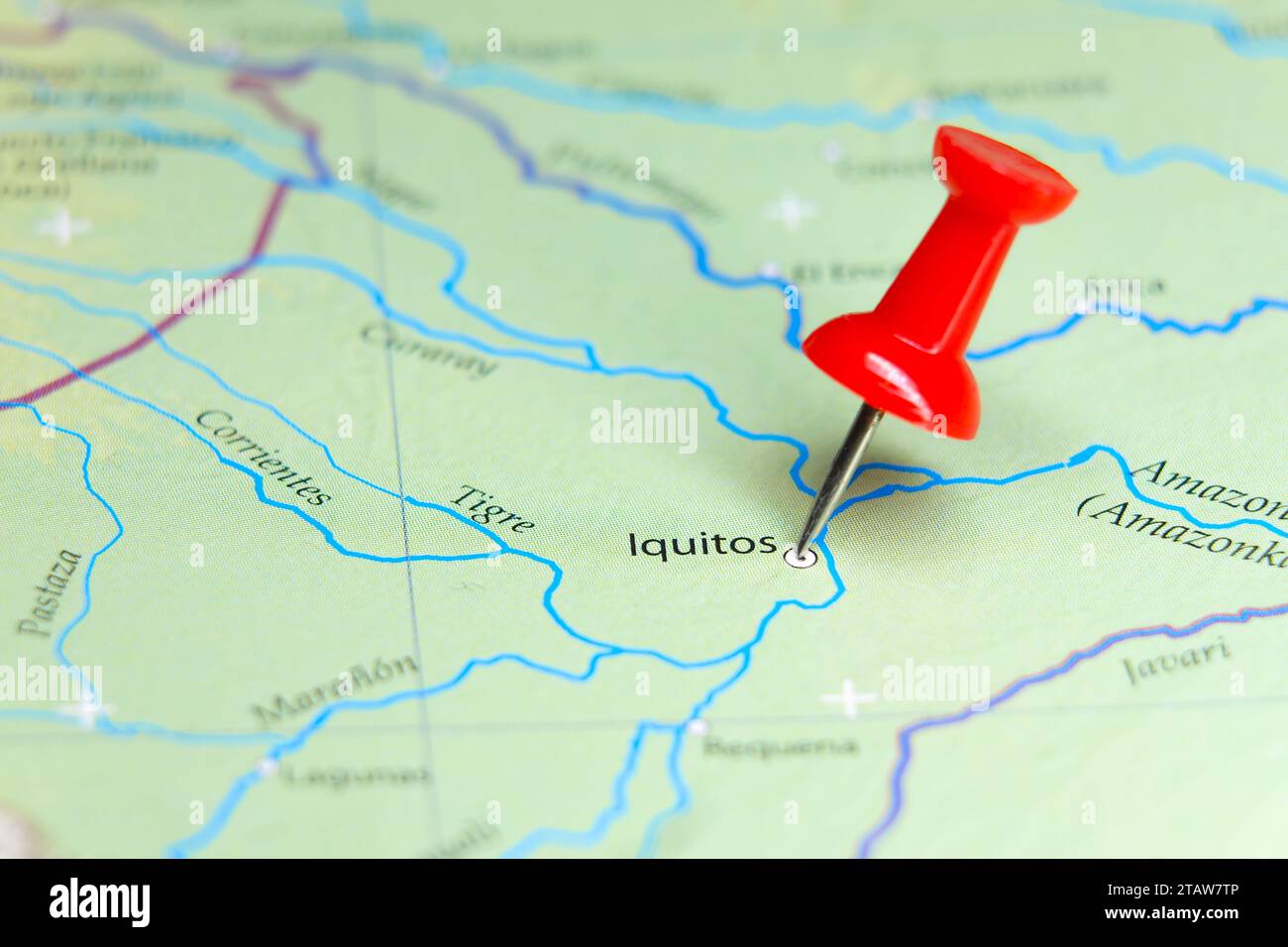 Pinned peru map hi-res stock photography and images - Alamy