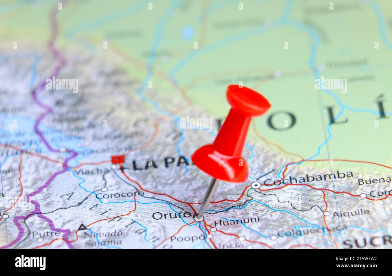 Oruro bolivia map hi-res stock photography and images - Alamy