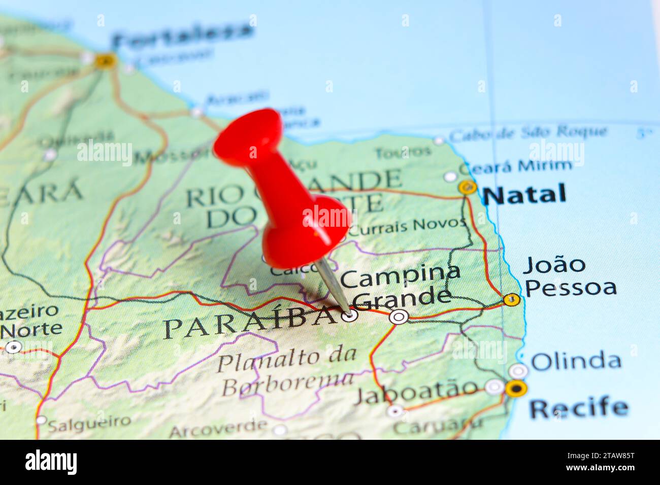 Paraiba map hi-res stock photography and images - Alamy