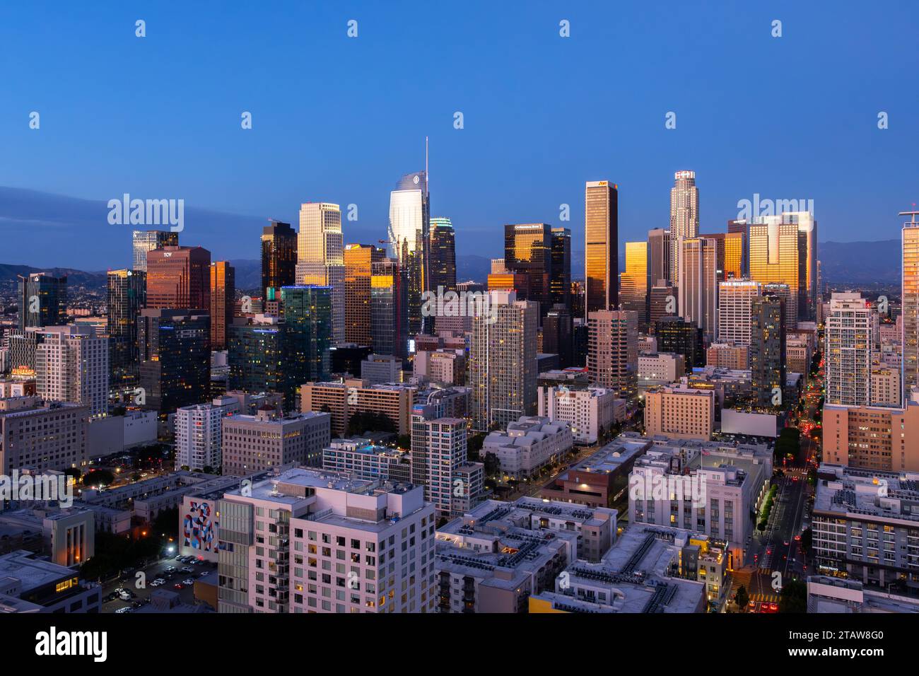 Downtown la sunset hi-res stock photography and images - Alamy