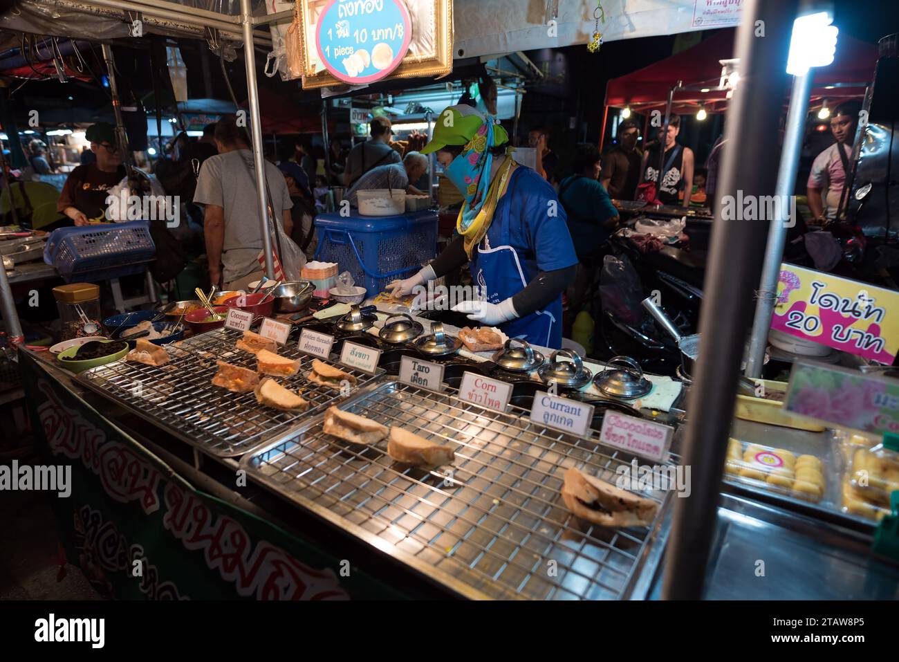 Pak Chong, Khao Yai, Thailand - Jun 2, 2019: Variety of street food and ...