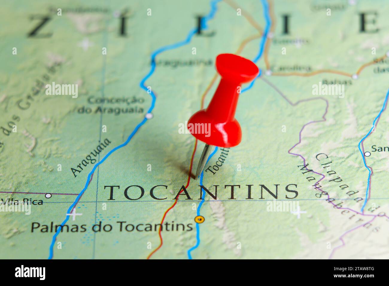 Tocantins map hi-res stock photography and images - Alamy
