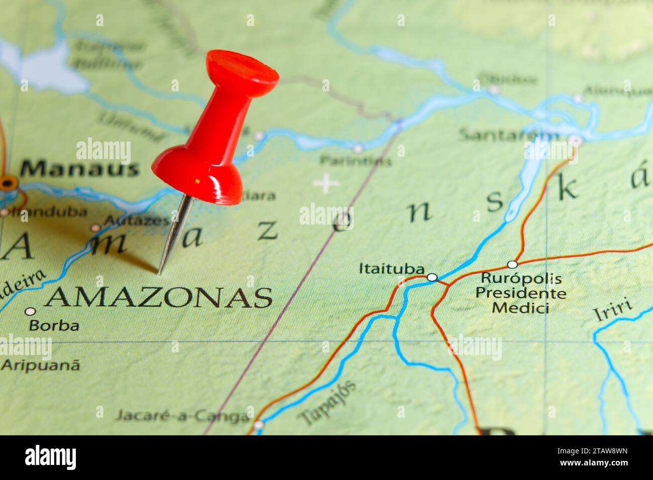 Map of amazonas hi-res stock photography and images - Alamy