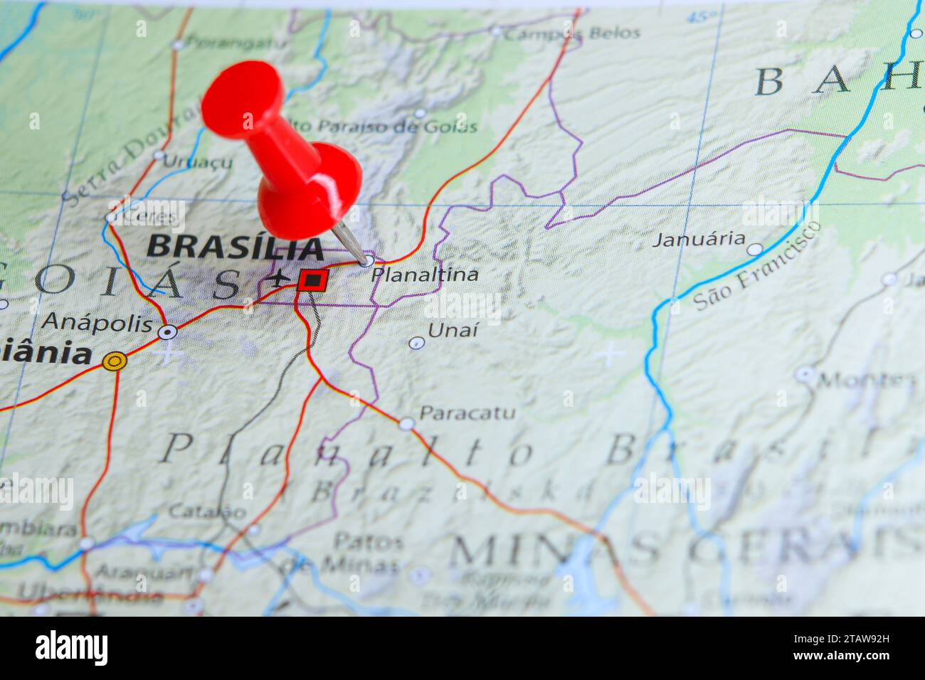 Brazil village map hi-res stock photography and images - Alamy