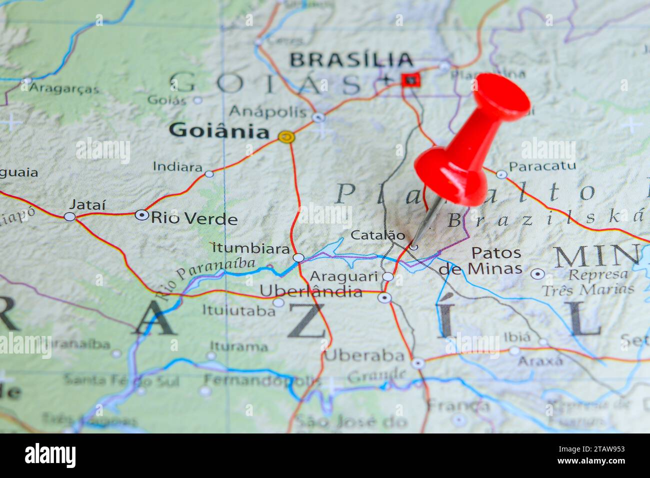 Brazil village map hi-res stock photography and images - Alamy