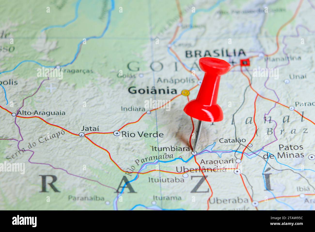 Brazil village map hi-res stock photography and images - Alamy