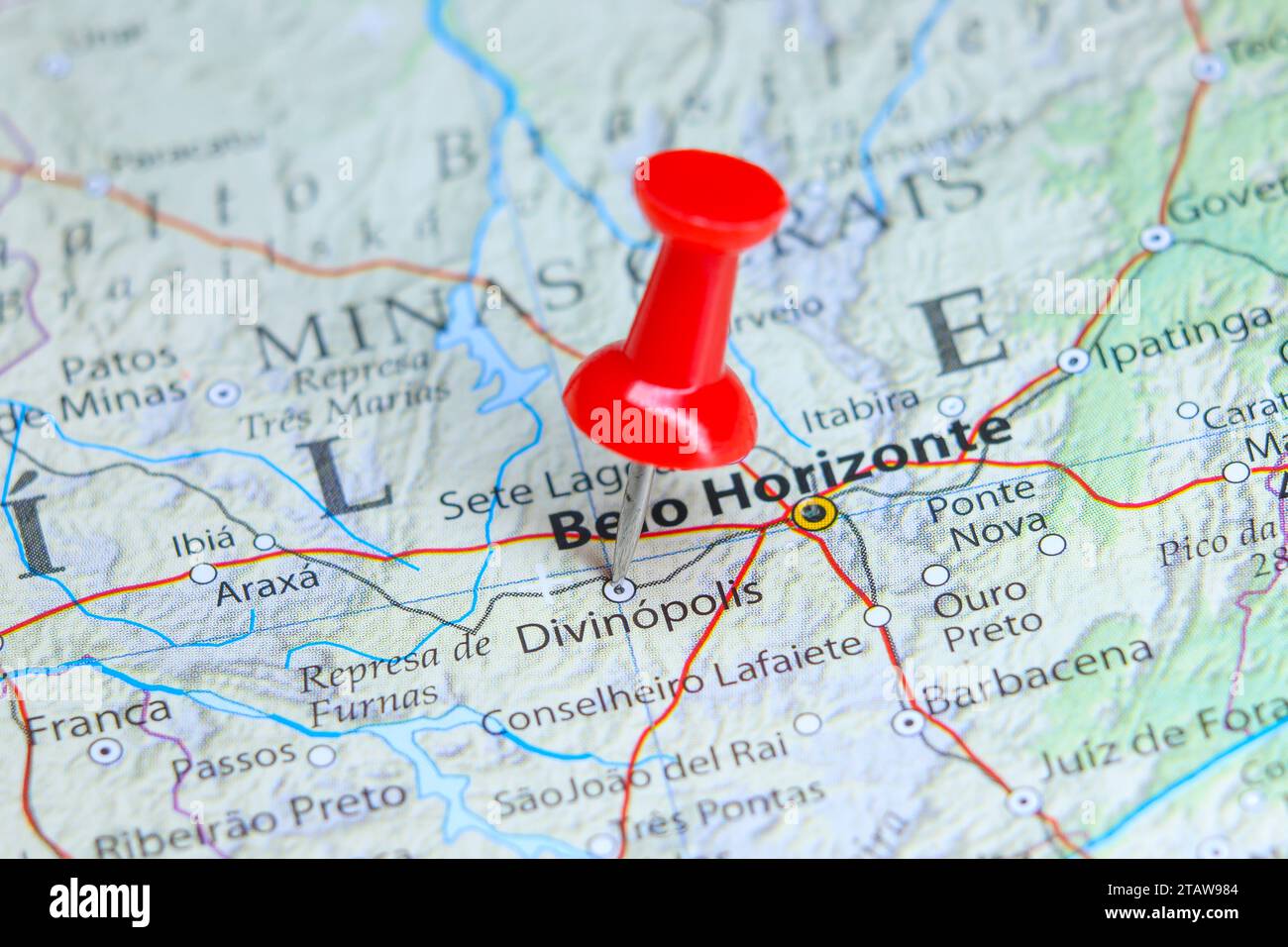 Brazil village map hi-res stock photography and images - Alamy