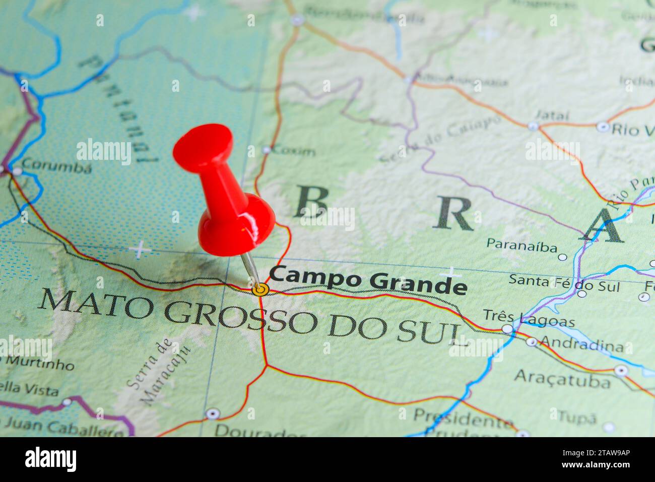 Campo grande map hi-res stock photography and images - Alamy