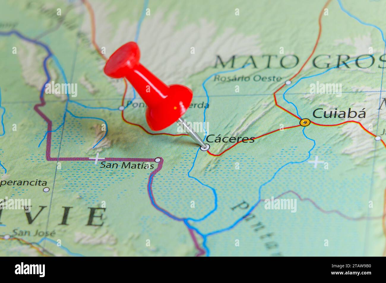 Map of caceres hi-res stock photography and images - Alamy