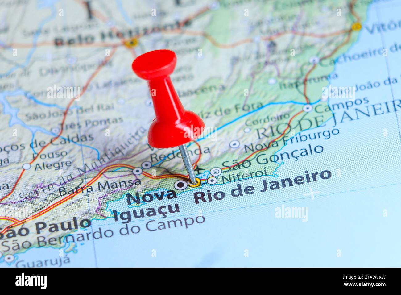 Rio de janeiro state map hi-res stock photography and images - Alamy