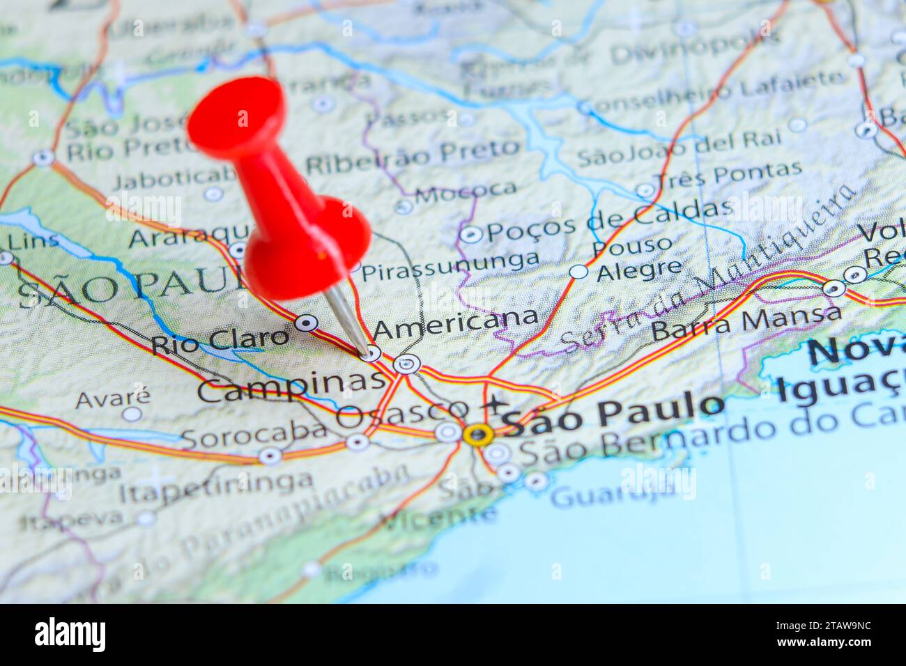 Brazil village map hi-res stock photography and images - Alamy