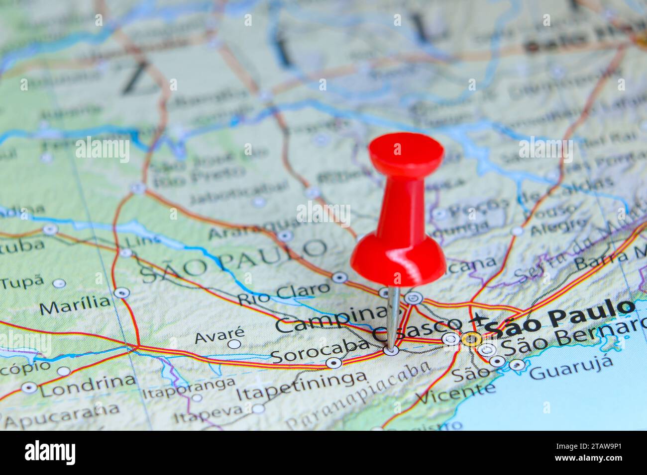 Sorocaba map hi-res stock photography and images - Alamy
