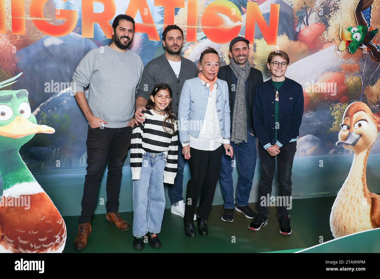 Paris, France. 03rd Dec, 2023. Guylo Homsy, Pio Marmai, Benjamin Renner ...