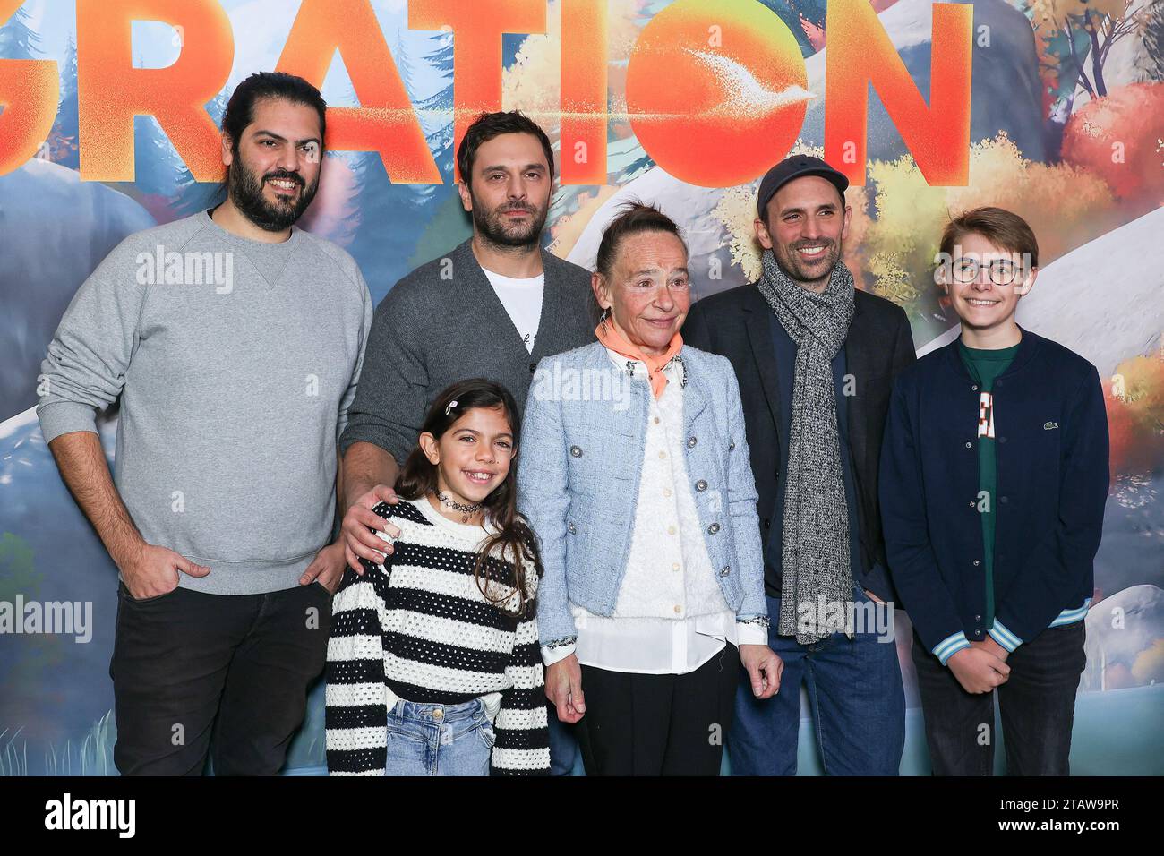 Paris, France. 03rd Dec, 2023. Guylo Homsy, Pio Marmai, Benjamin Renner ...