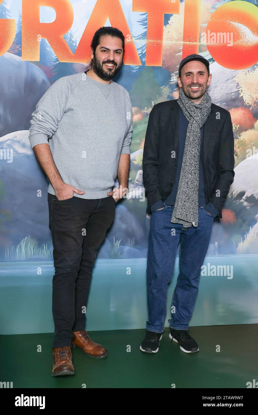 Paris, France. 03rd Dec, 2023. Guylo Homsy, Benjamin Renner attend ...