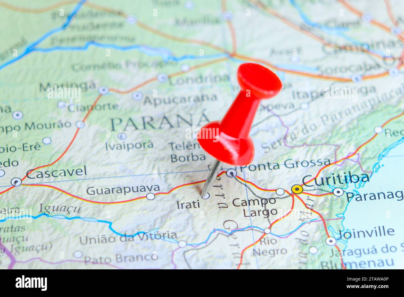 Brazil village map hi-res stock photography and images - Alamy