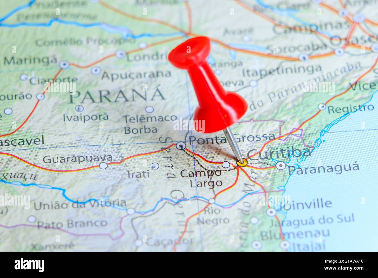 Map of curitiba hi-res stock photography and images - Alamy