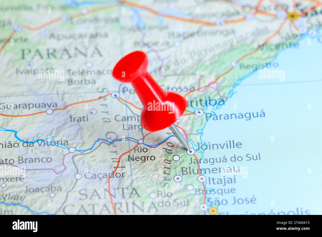 Joinville map hi-res stock photography and images - Alamy