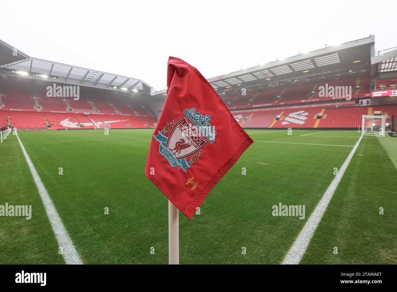 The corner flag anfield hi-res stock photography and images - Alamy