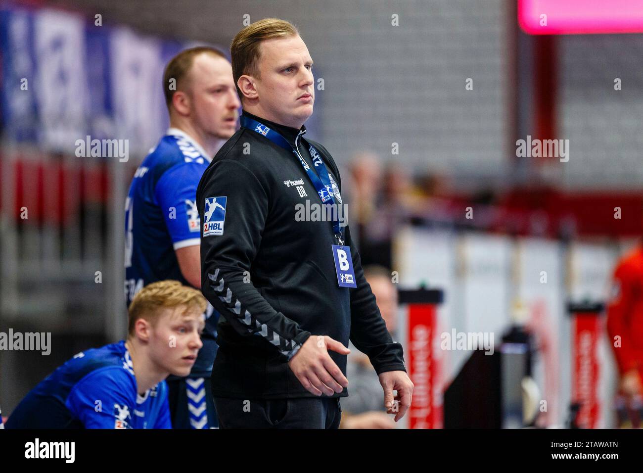 Luebbecke, Deutschland. 02nd Dec, 2023. David Roehrig (VfL Luebeck ...