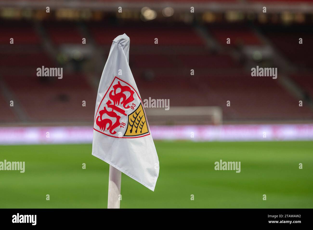 Stuttgart, Deutschland. 02nd Dec, 2023. Symbolbild, Eckfahne, Logo ...