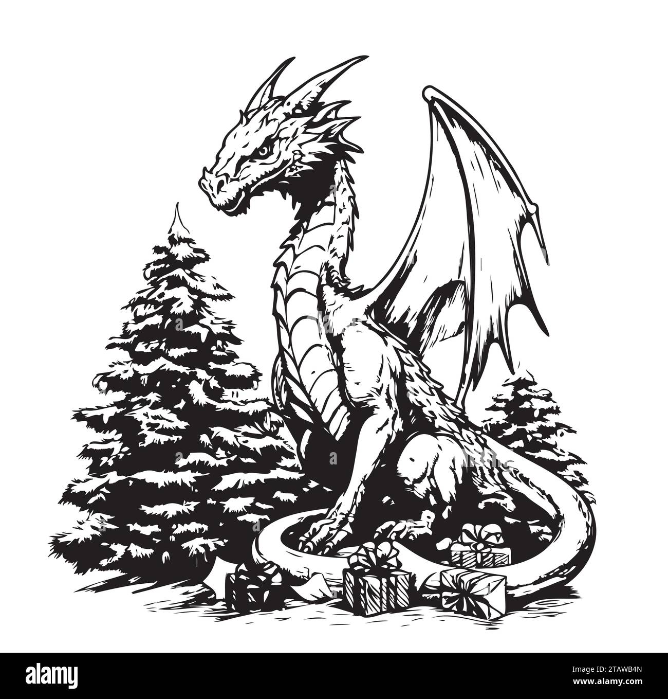 Dragon sitting Cut Out Stock Images & Pictures - Alamy