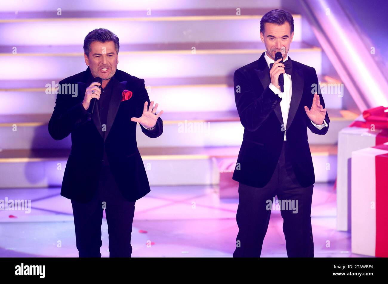 Thomas Anders und Florian Silbereisen in der ARD TV-Show Das ...